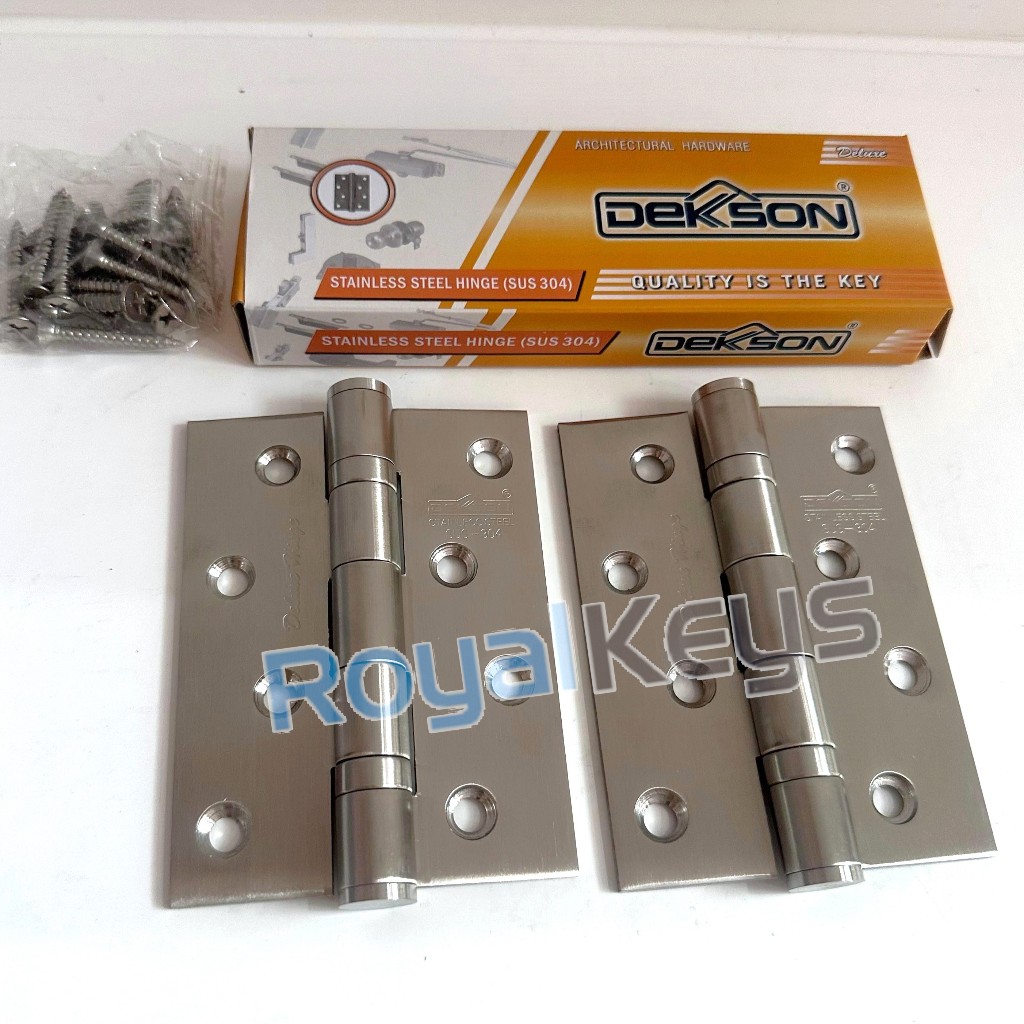 Jual Engsel Pintu 4 Inch Hinge Dekson Dekkson ESS DL 4X3X3MM 2BB SSS ...
