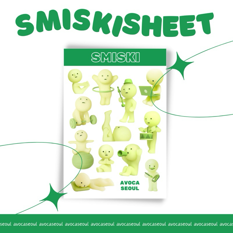 Jual sticker smiski sheet aesthetic ins korea untuk dekorasi scrapbook ...
