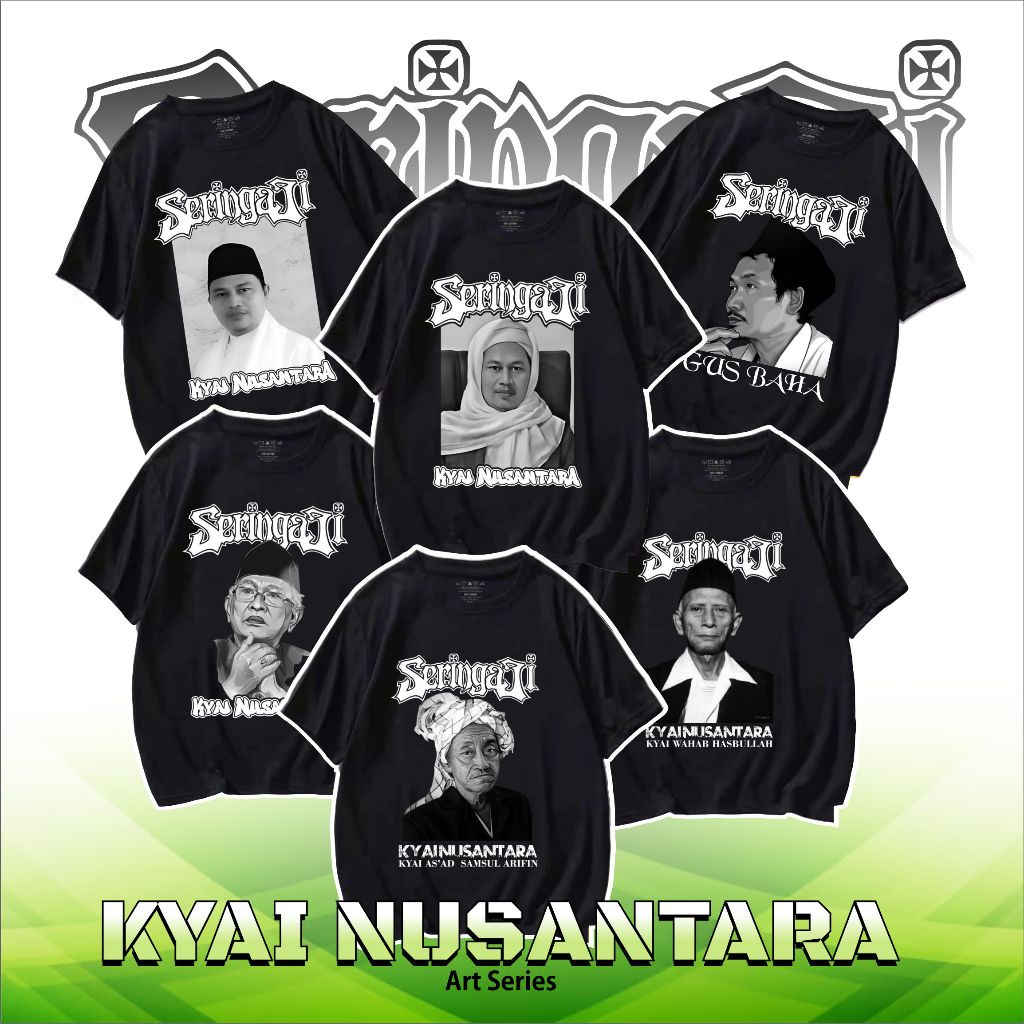 Jual KAOS KYAI NUSANTARA x SERINGAJI HITAM DISTRO - KAOS KYAI NUSANTARA ...
