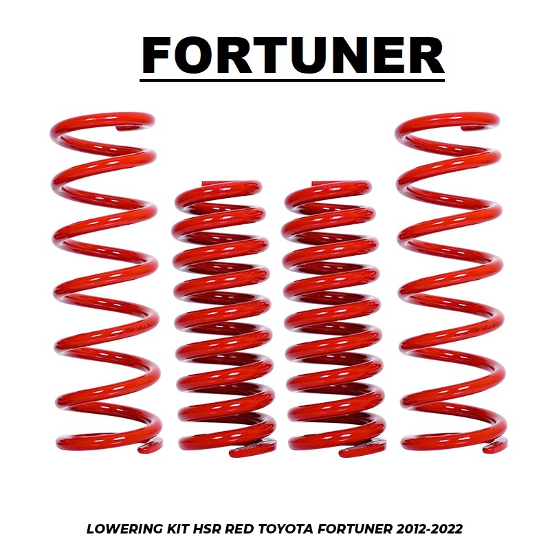 Jual JUAL PER CEPER HSR RED/LOWERING KIT HSR RED TOYOTA FORTUNER TAHUN ...