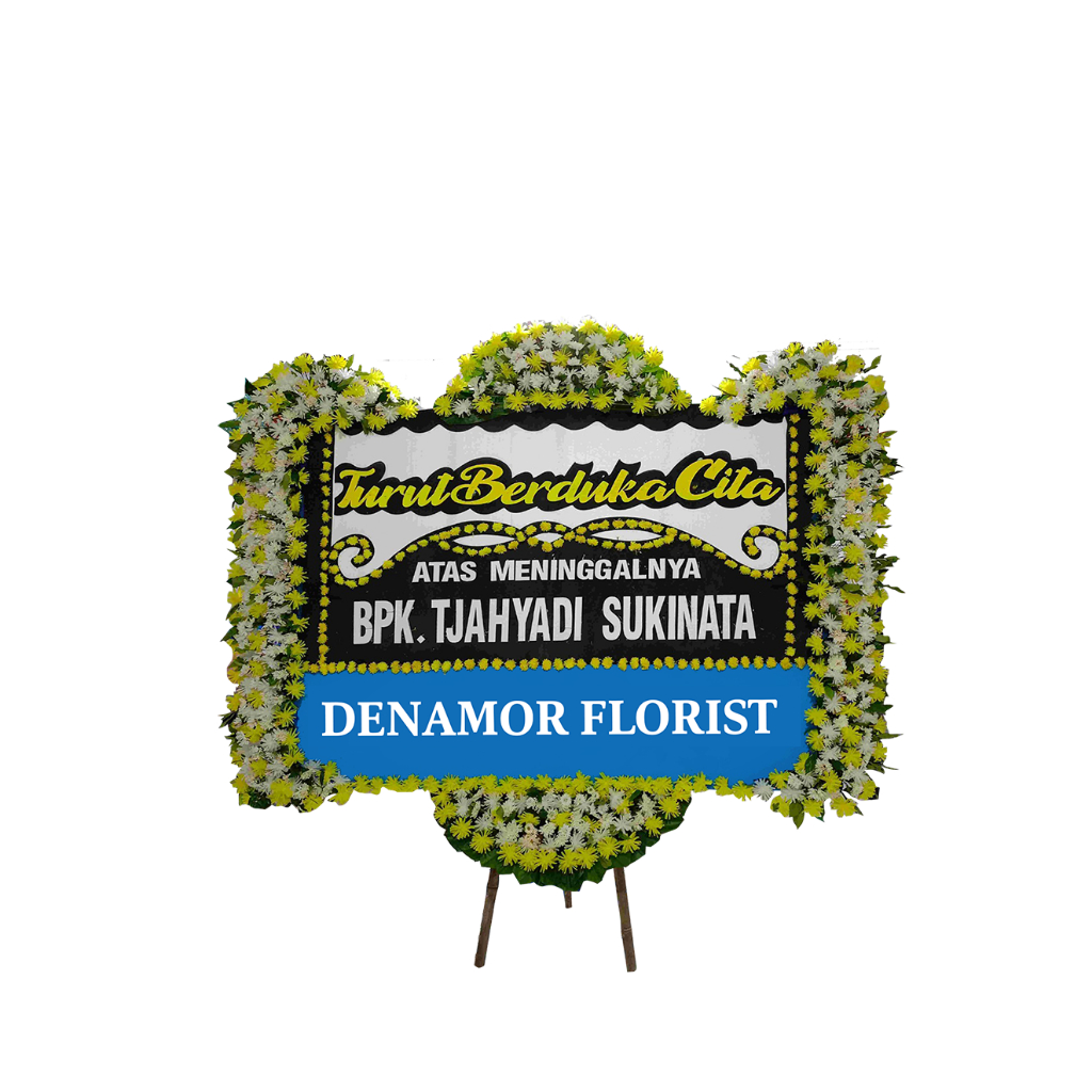 Jual Karangan Bunga Duka Cita Model Slenger Full Bunga Besar 2m x 1,5m ...
