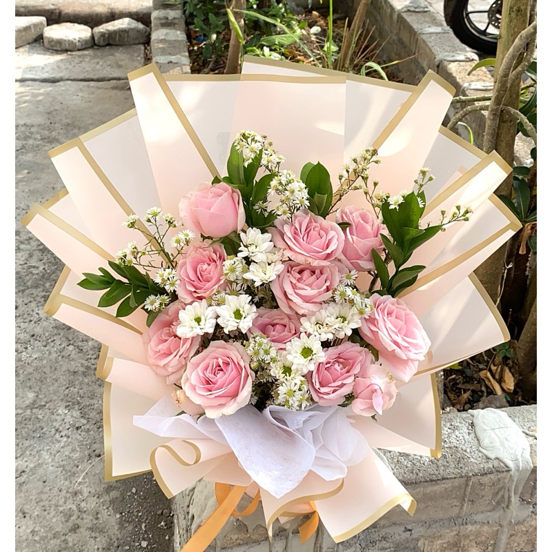 Jual BUKET BUNGA SEGAR / BUKET MAWAR / BUKET FRESH FLOWER / BUCKET ...