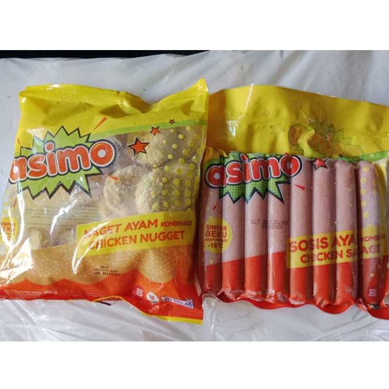 Jual ASIMO NAGET NUGGET AYAM 250 GRAM/ ASIMO SOSIS 375 GRAM | Shopee ...
