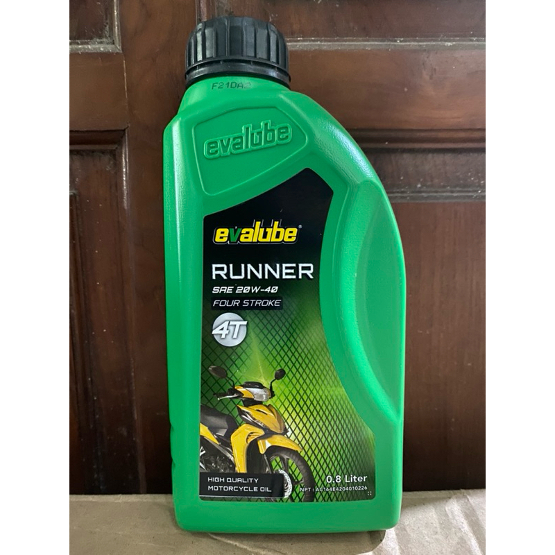 Jual OLI EVALUBE RUNNER 4T SAE 20W-40 800 ML HIGH QUALITY ORIGINAL ...