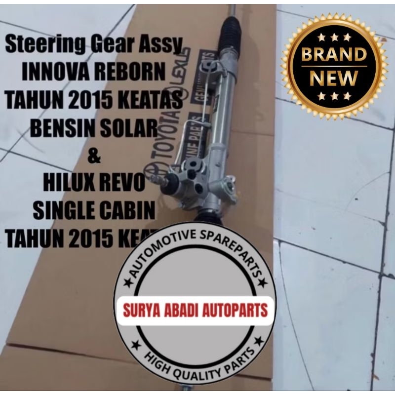 Jual RACK STIR STEER RACK STEERING ASSY INNOVA REBORN HILUX REVO SINGLE ...