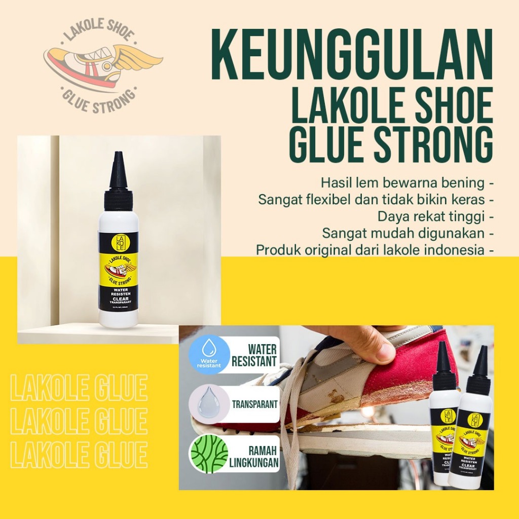 Jual LEM SUPER KUAT lem sandal & sepatu super kuat anti air -shoes glue ...