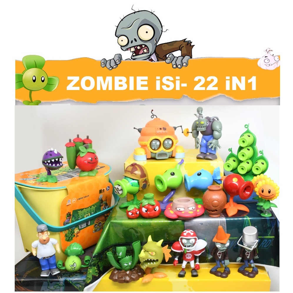 Jual NEW MAINAN ANAK DIY 22 in1 ACTION FIGURE ZOMBIE PLANT | BISA ...
