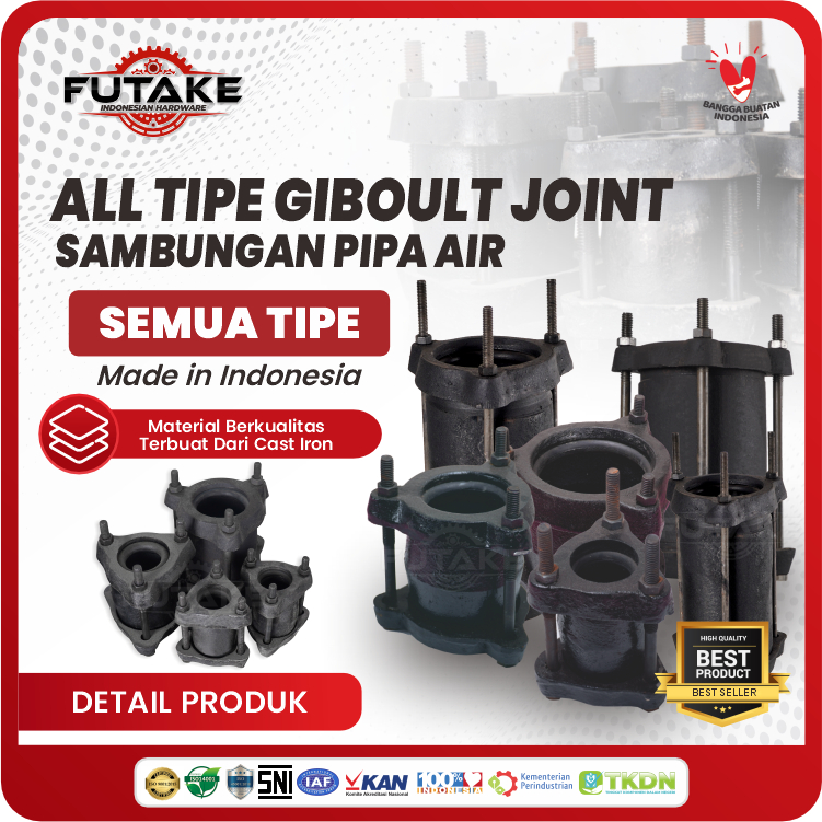 Jual FUTAKE - Giboult Joint CI (Cast Iron) For Pvc | Shopee Indonesia