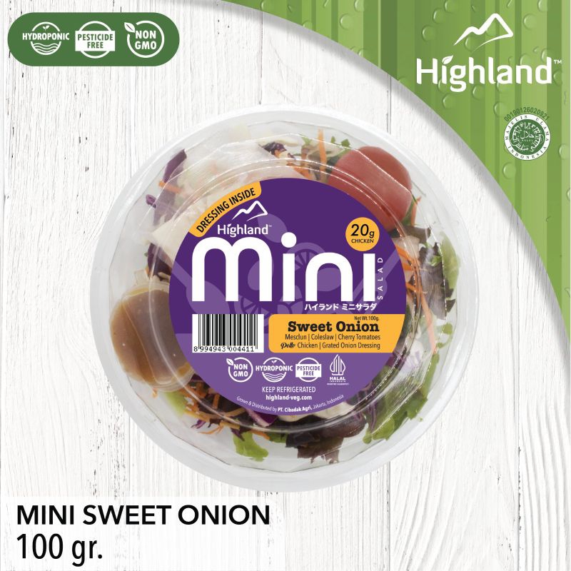 Jual SALAD mini highland Sweet Onion 100g | Shopee Indonesia