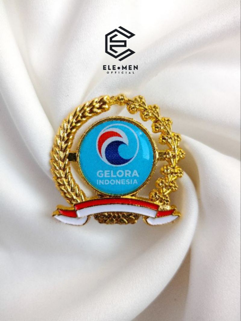 Jual pin partai gelora pin resin partai gelora pin bros partai gelora ...