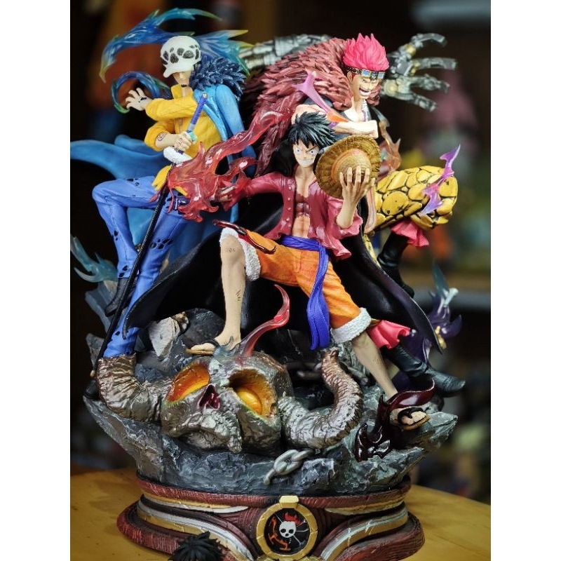Jual Lx studio recast One Piece Statue three captains super rookie ...