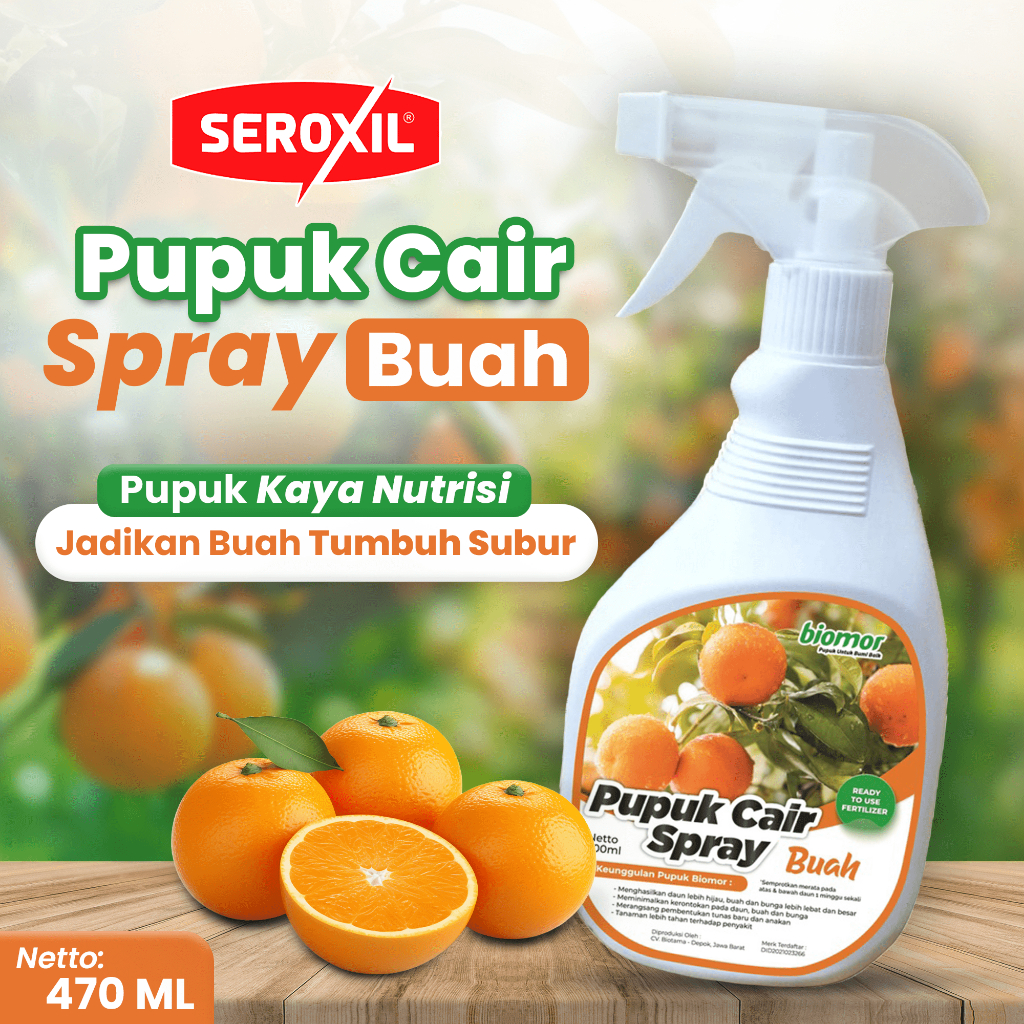 Jual Pupuk dan Nutrisi Cair Semprot Buah - Binomor 450ml | Shopee Indonesia