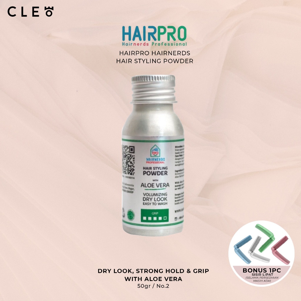 Jual Hairnerds Professional Freestyle Dust Powder Styling Clay Water ...