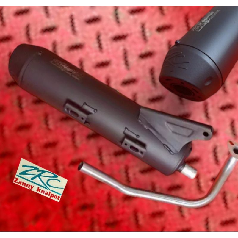 Jual KNALPOT ZRC TABUNG VARIO MUFFLER HITAM Utk BEAT/SCOPY/GENIO/DELUXE ...