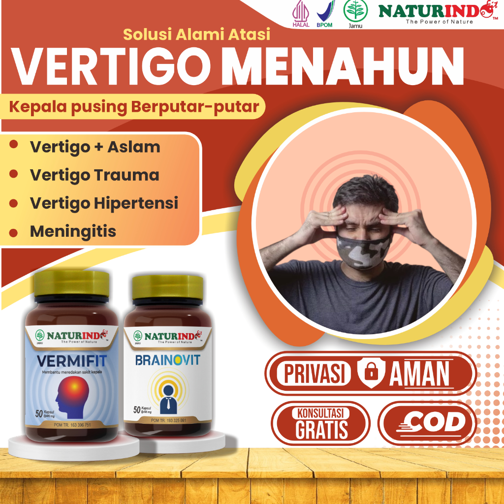 Jual Obat Vertigo Sakit Kepala Menahun Sakit Kepala Vertigo Migrain ...