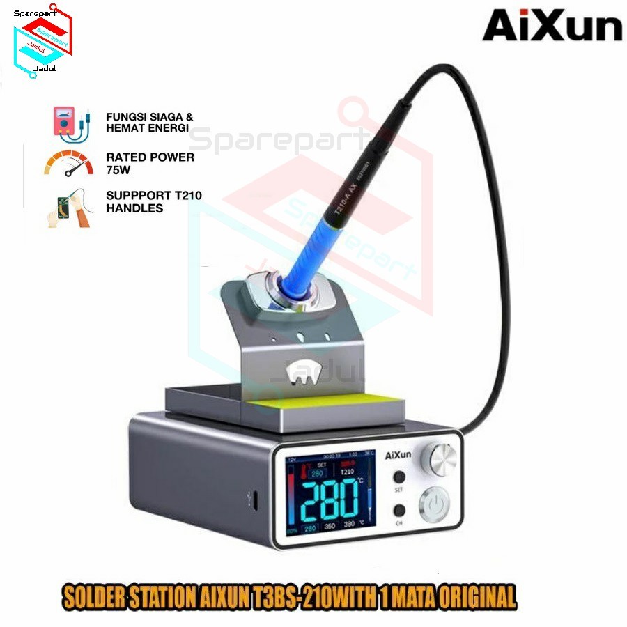 Jual SOLDER STATION AIXUN T3BS-210WITH 1 MATA ORIGINAL | Shopee Indonesia