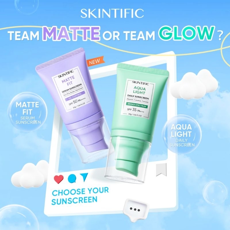 Jual (BISA COD)SKINTIFIC - Aqua Light Daily Sunscreen SPF 35 PA+++ 30ml ...