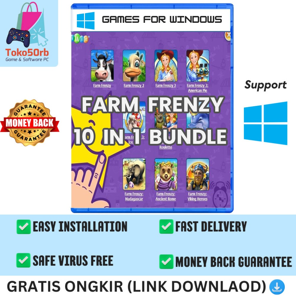 Jual Farm Frenzy 10 in 1 Bundle Game for Pc Full Version | Shopee Indonesia