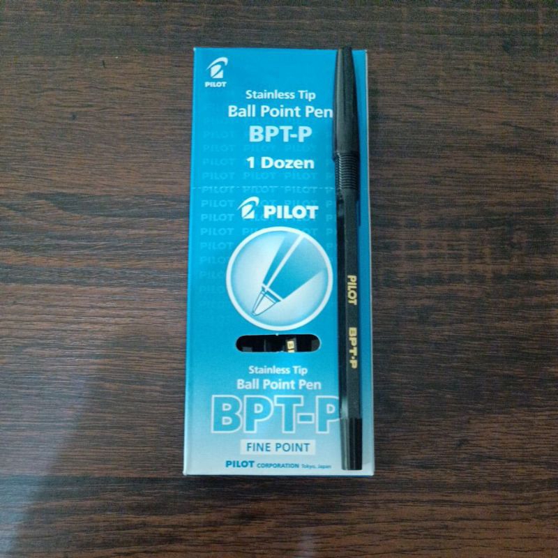 Jual Ball point pen Pilot BTP-P / Pulpen pilot Hitam isi 12 pcs ...