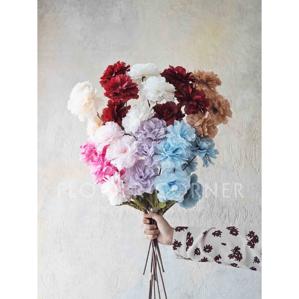 Jual Bunga Artificial Spray Garden Rose Frill (B24092) | Shopee Indonesia