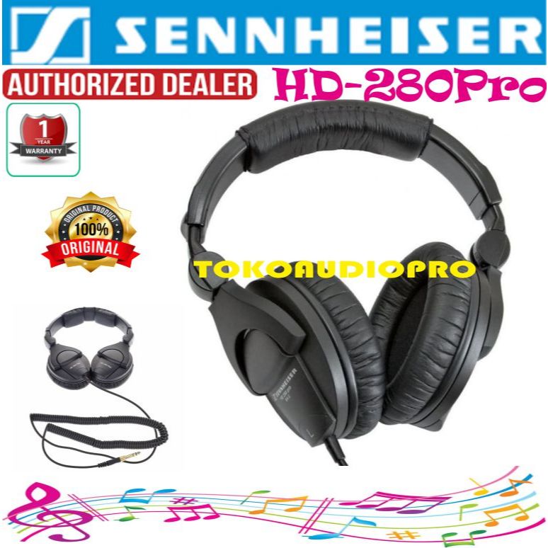 Jual Sennheiser HD280 Pro Closed-Back Monitoring Headphone Original HD ...