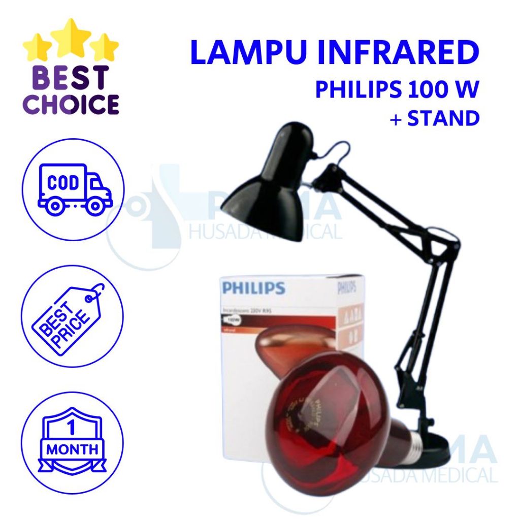 Jual Alat Fisioterapi Set Lampu Terapi Infrared Infra Merah Infrared ...
