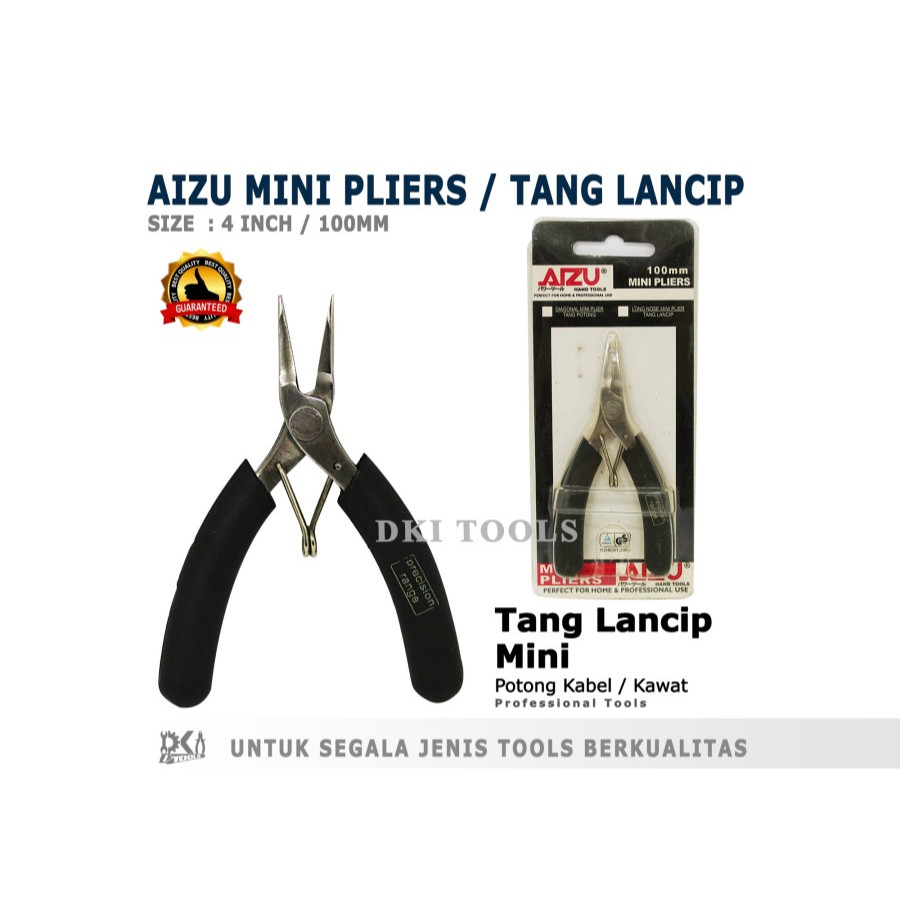 Jual Tang Lancip Kawat Kabel AIZU 4 inch Tang Lancip Wire Cutter Mini ...