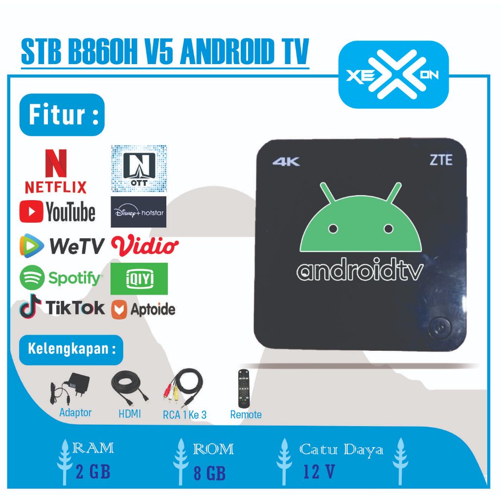 Jual STB B860H V5 Android TV Support Remote Voice | Shopee Indonesia