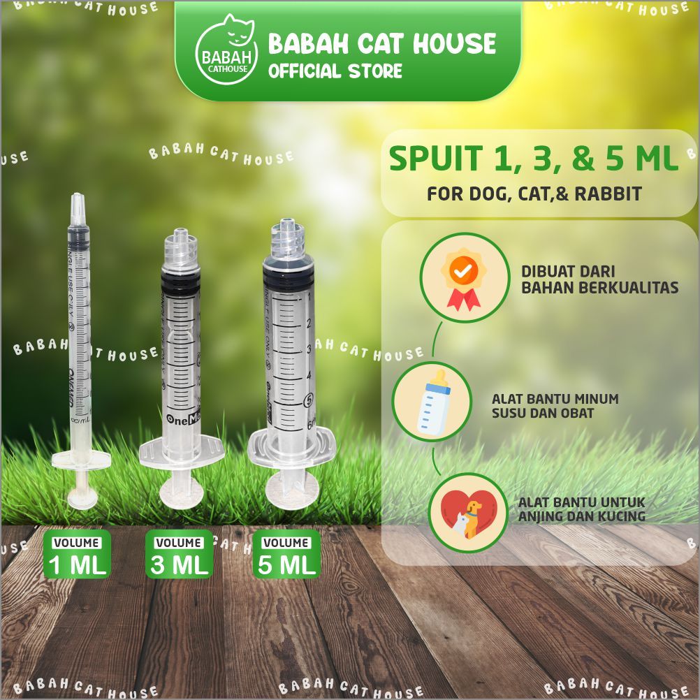Jual SPET Kucing Suntikan 1ml / 3ml / 5ml Sepetan Spuit Pelontar Alat ...