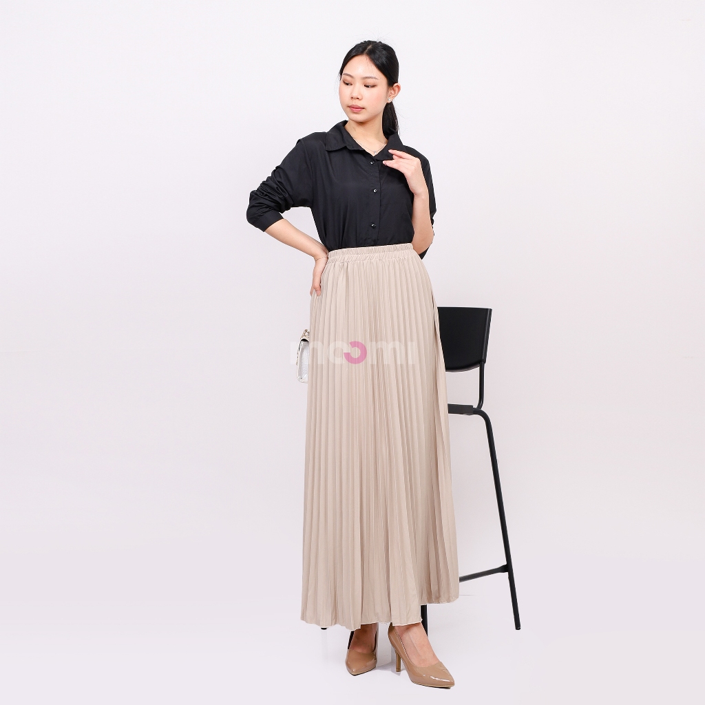 Jual MOOMI - YURI SKIRT ROK PLISKET SKIRT PREMIUM ROK FORMAL ROK KERJA ...