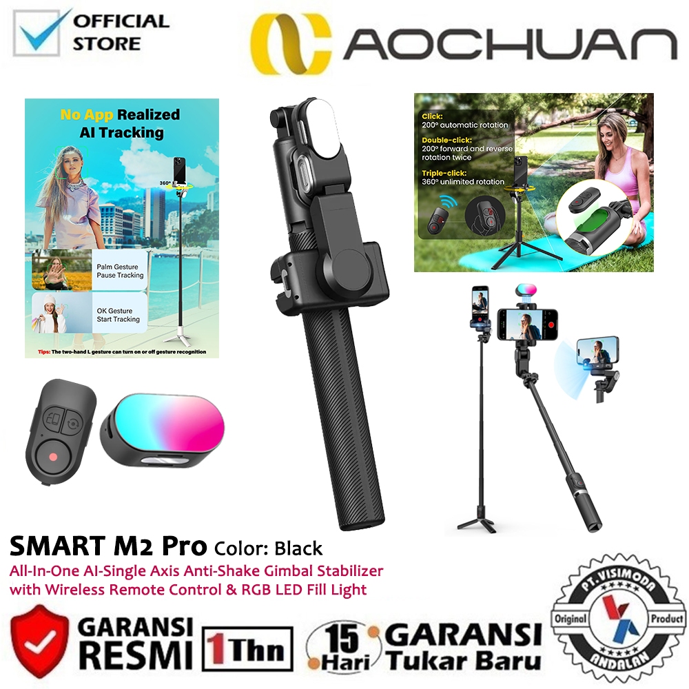 Jual Aochuan Smart M2 Pro All in One AI-Single Axis Gimbal Stabilizer ...