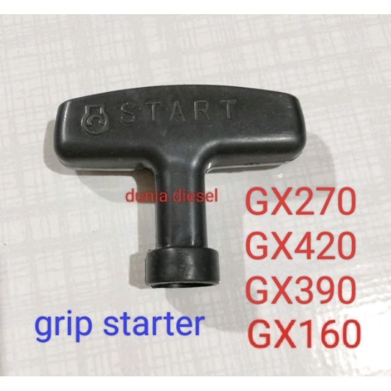 Jual hand grip gagang tarikan engkol pegangan handle grip starter GX160 gx200 gx270 gx390 motor ...
