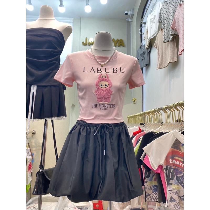 Jual Labubu Top (Korean Crop Tee T-shirt Labubu Jarinya Import Bangkok ...