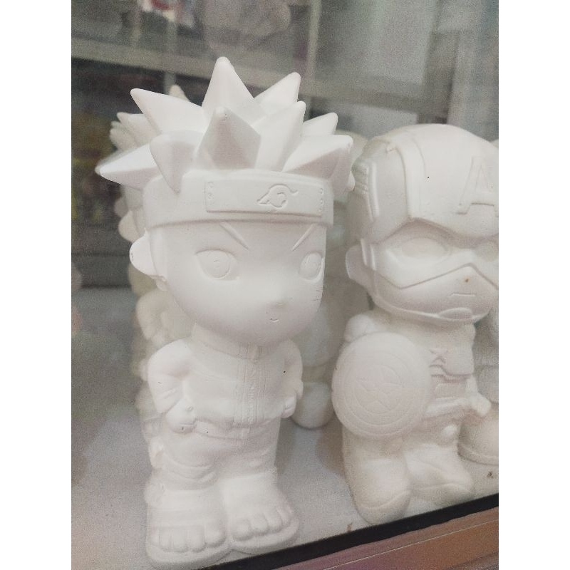 Jual DIY Celengan Patung Gypsum Karakter - Patung Lukis Gypsum ...
