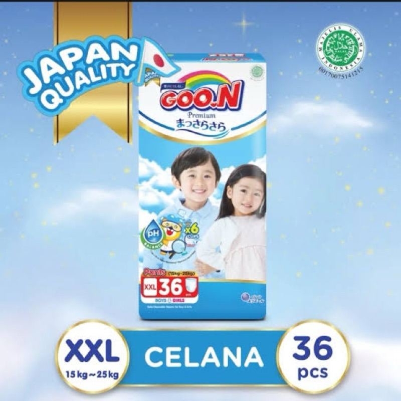 Jual GOON PREMIUM XXL36 BABY DIAPER TIPE CELANA | Shopee Indonesia