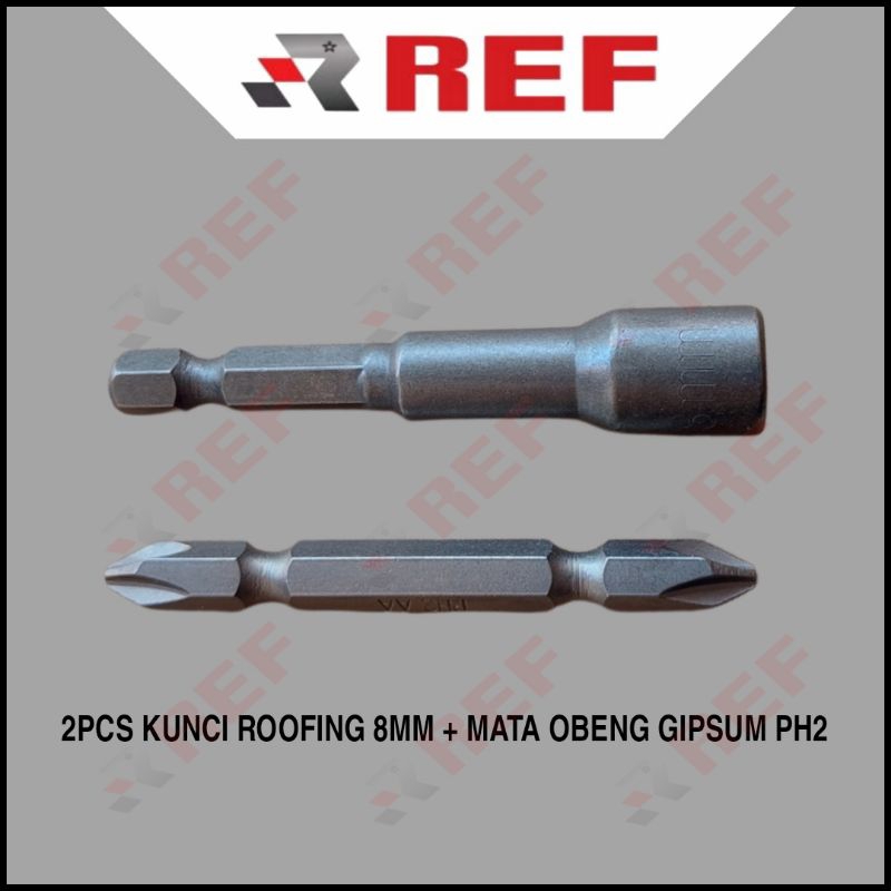 Jual mata bor baut roofing 8mm mata obeng angin ph2 65mm untuk baja ...