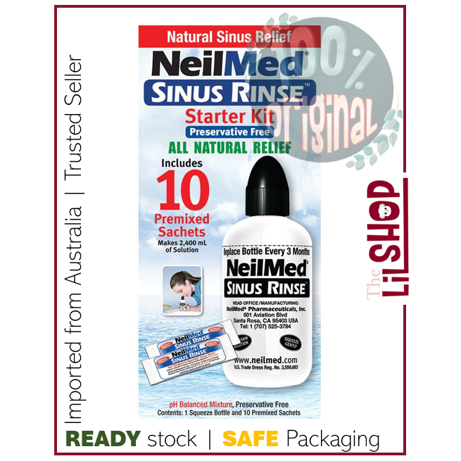Jual NeilMed Sinus Rinse Starter Kit 10 Sachets Adult Dewasa | Shopee ...
