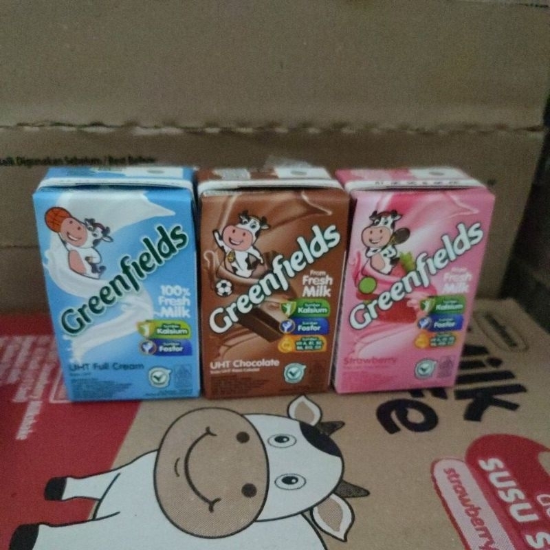 Jual SUSU UHT GREENFIELDS 105ML SATUAN | Shopee Indonesia