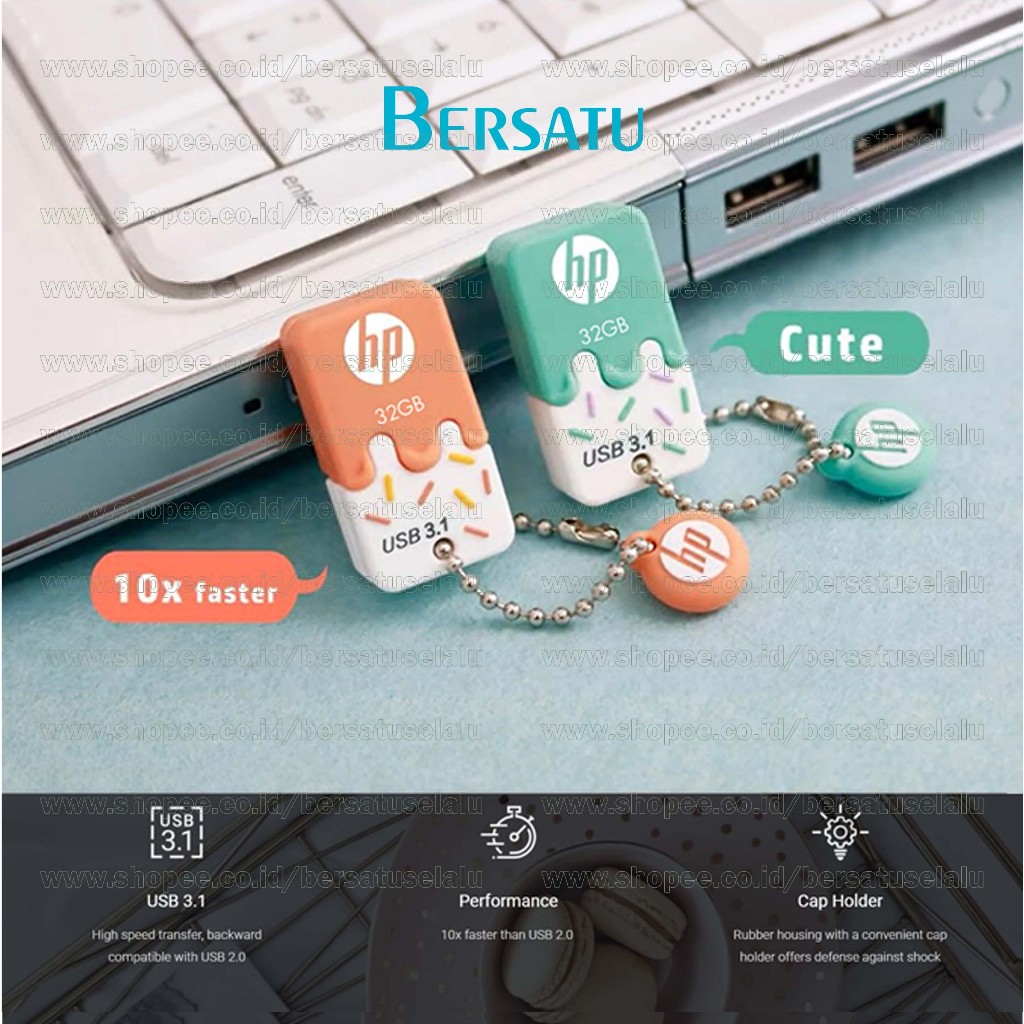 Jual Flashdisk HP x768 64gb 32gb ORIGINAL100% flash disk USB 3.2 ex ...