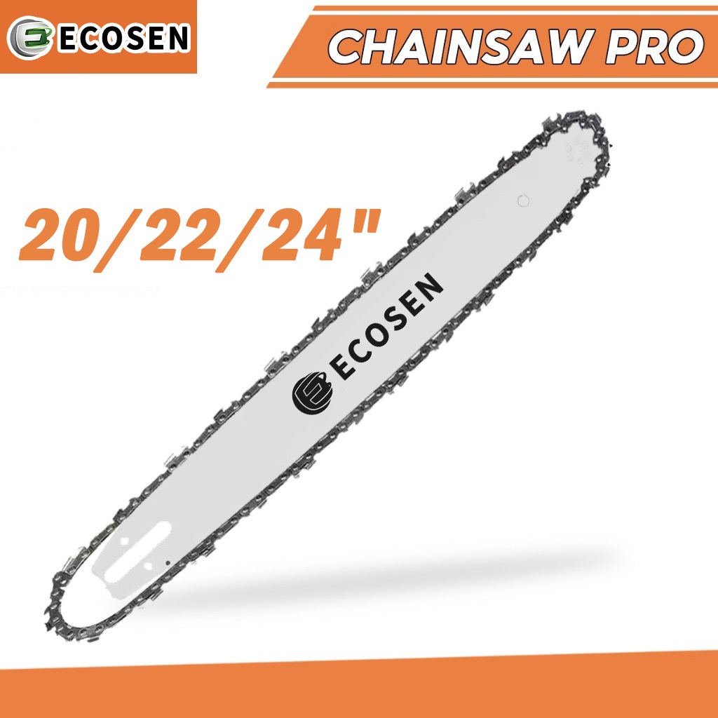 Jual ECOSEN Guide Bar Chainsaw Blade Chainsaw Chain 325 Rantai Chainsaw 20 22 24 Inch Berlaku ...