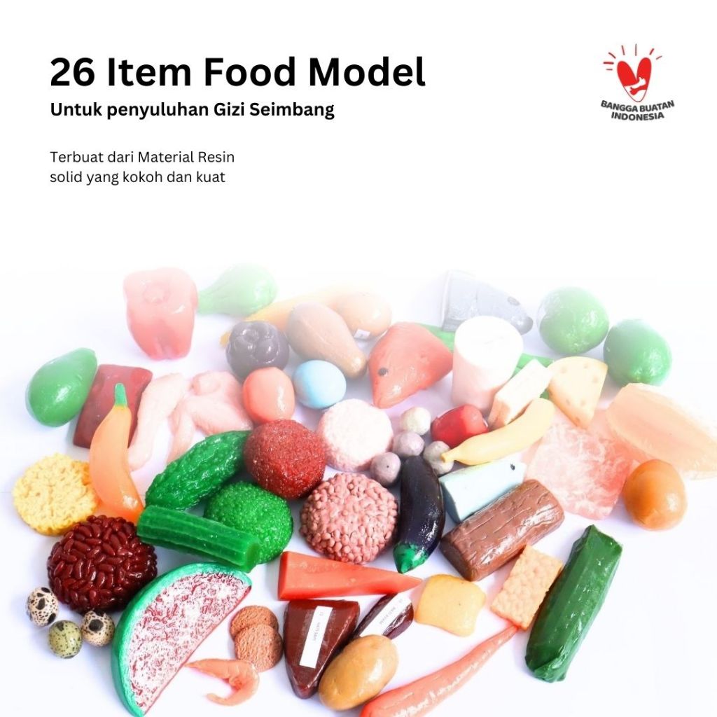 Jual Food Model – Peraga/ Replika Makanan Gizi Seimbang 26 Item ...