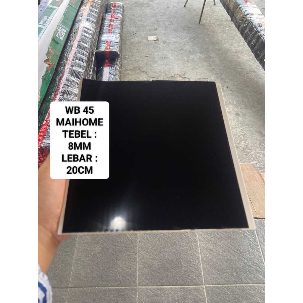 Jual Plafon PVC hitam polos glossy hoda t517 | Shopee Indonesia