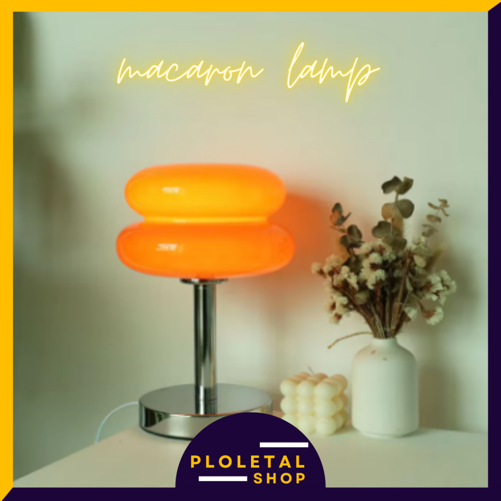 Jual Lampu Meja Kaca Hias Macaron LED 12W Tri Color Dimmable Dimming ...
