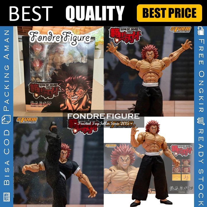 Jual STORM TOYS YUJIRO HANMA SON OF OGRE BAKI HANMA YUUJIRO SHF FIGMA 1 ...