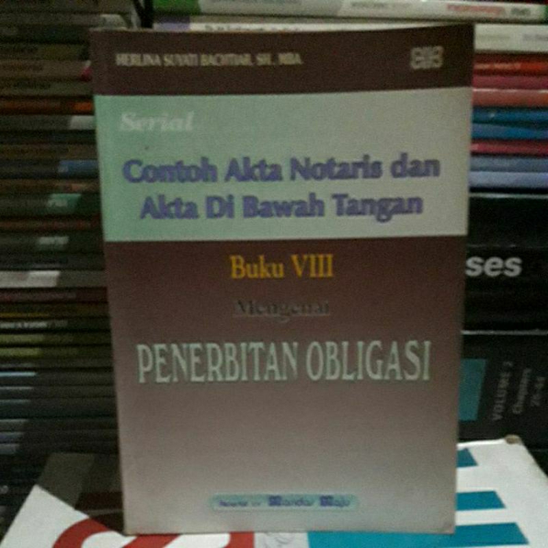 Jual Serial contoh akta notaris dan akta di bawah tangan buku VIl ...