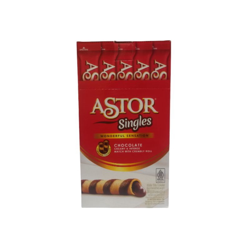 Jual Astor Singles Chocolate isi 20pcs | Shopee Indonesia