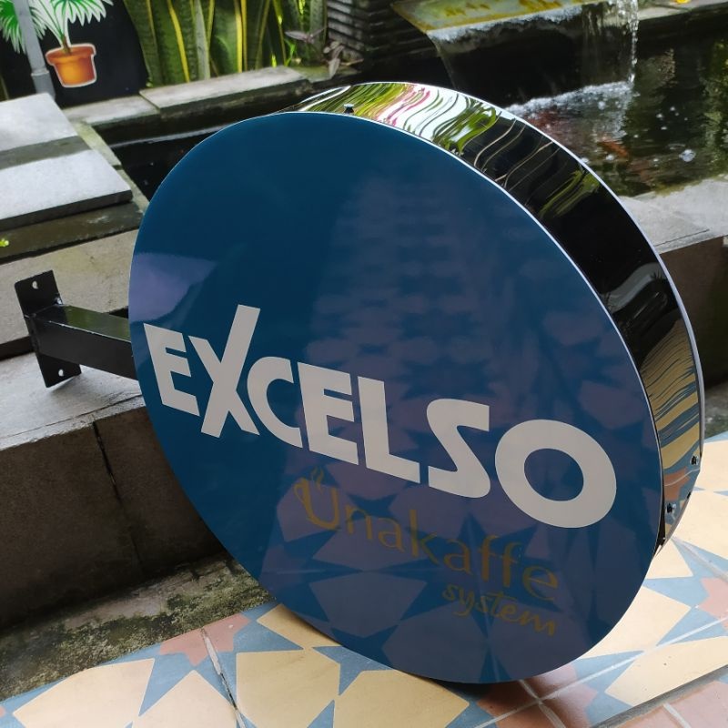 Jual Neon Box Bulat Full Akrilik 2 Sisi | Shopee Indonesia