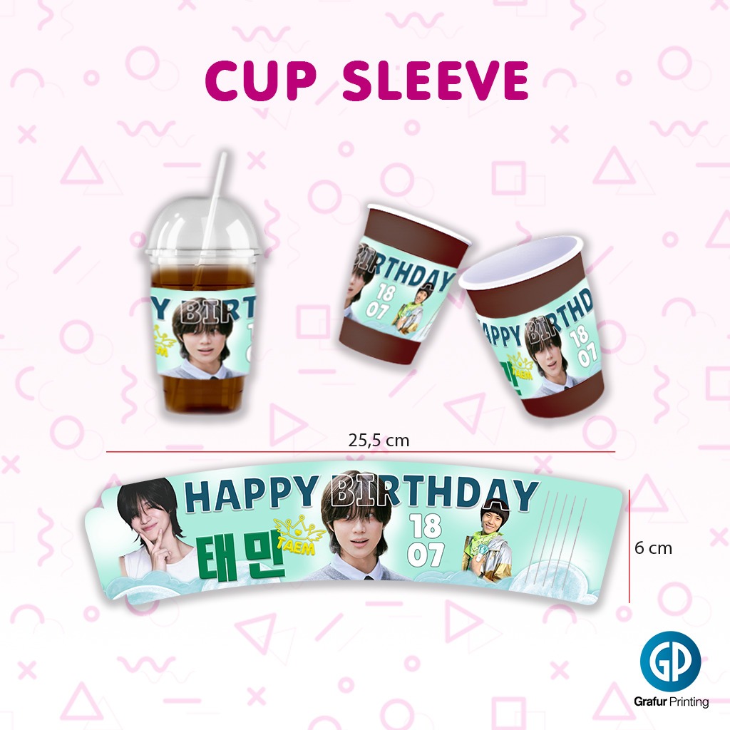 Jual CETAK CUP SLEEVE CUSTOM / FREEBIES KPOP | Shopee Indonesia