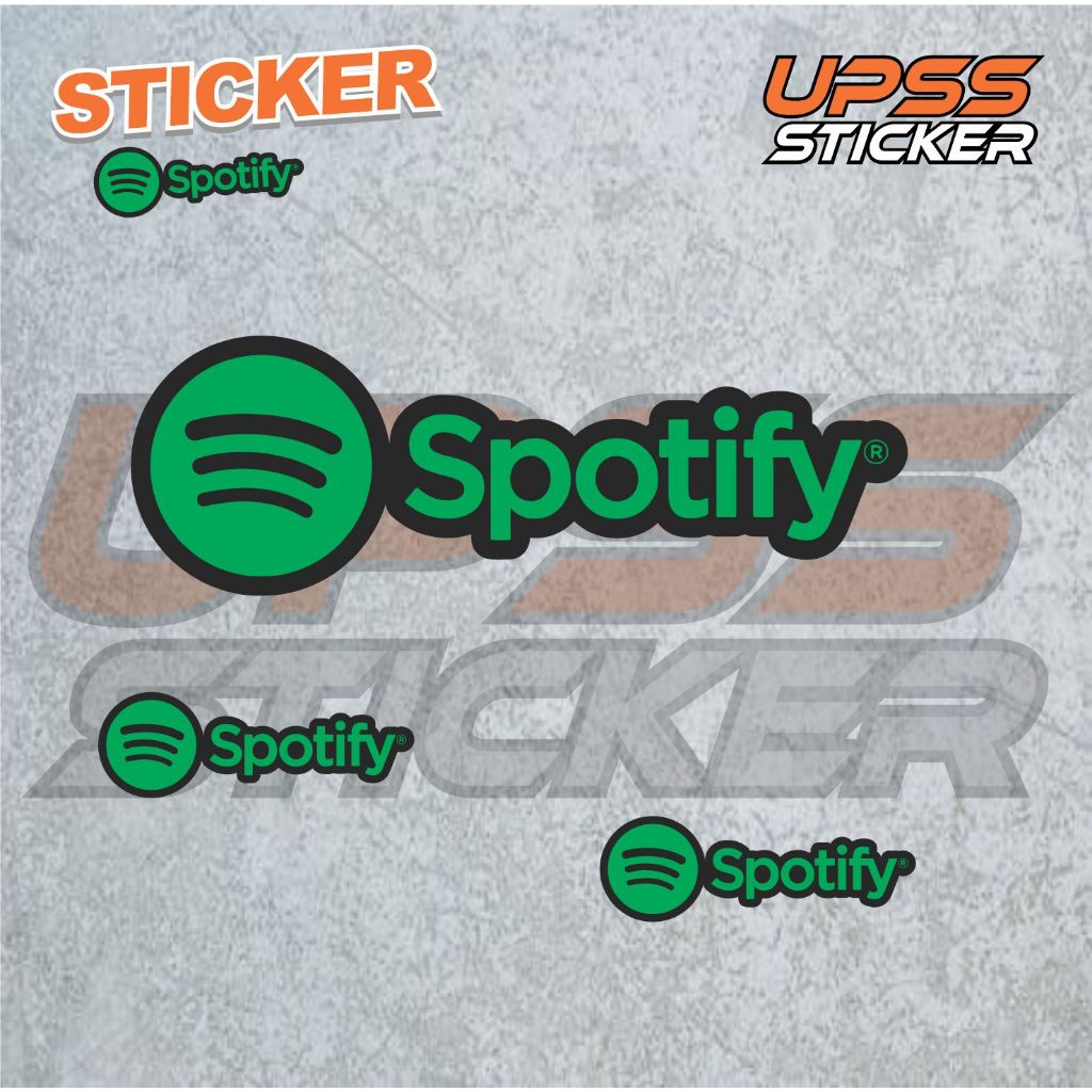 Jual Stiker Sticker Spotify green Case Phone Logo Brand Band Aesthetic ...