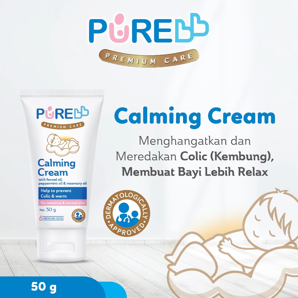 Jual Pure BB Calming Cream Baby Rub Cream Anti Colic | Shopee Indonesia